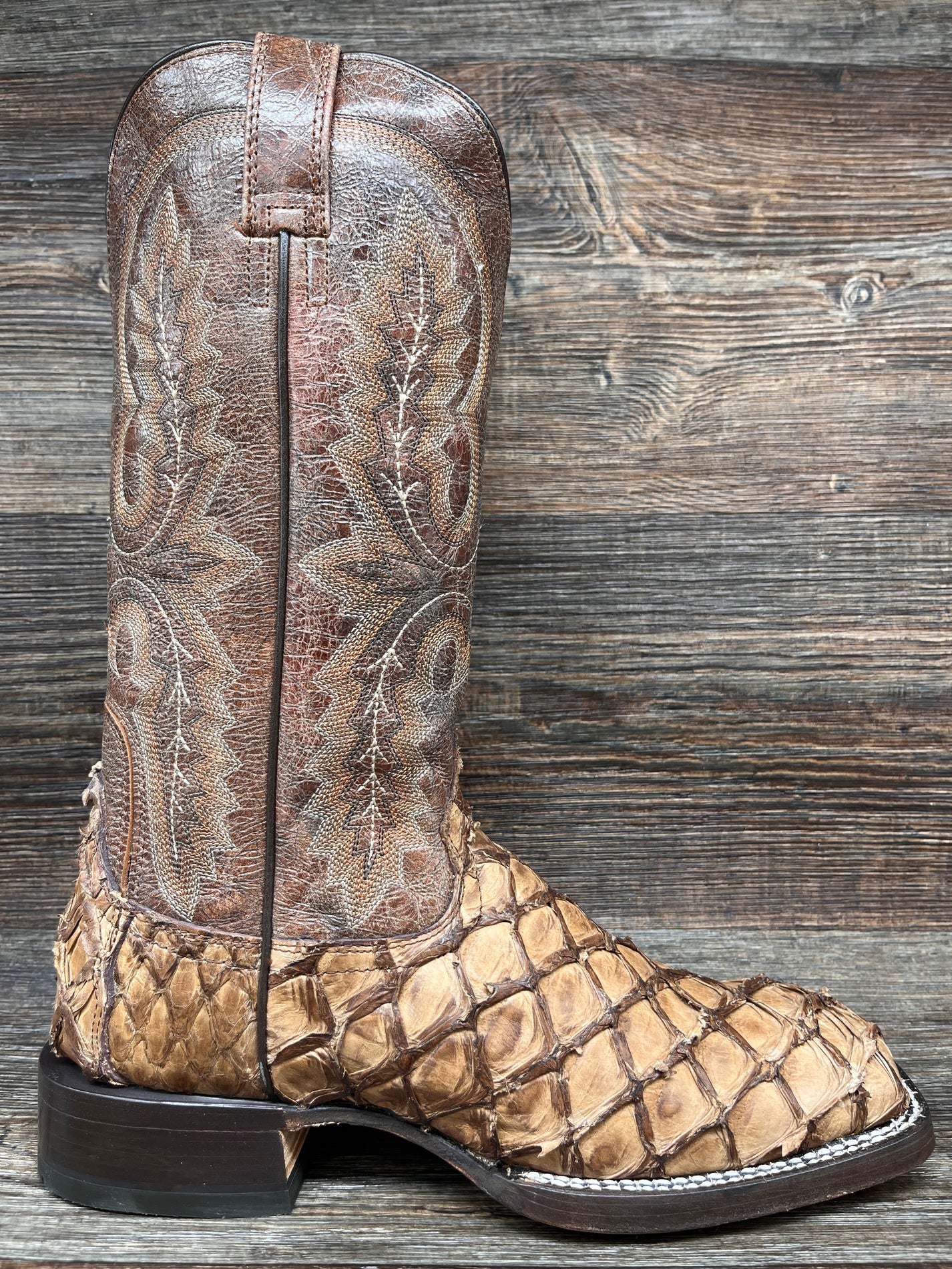 10044421 Men's Deep Water Genuine Pirarucu Western Boot by Ariat ...