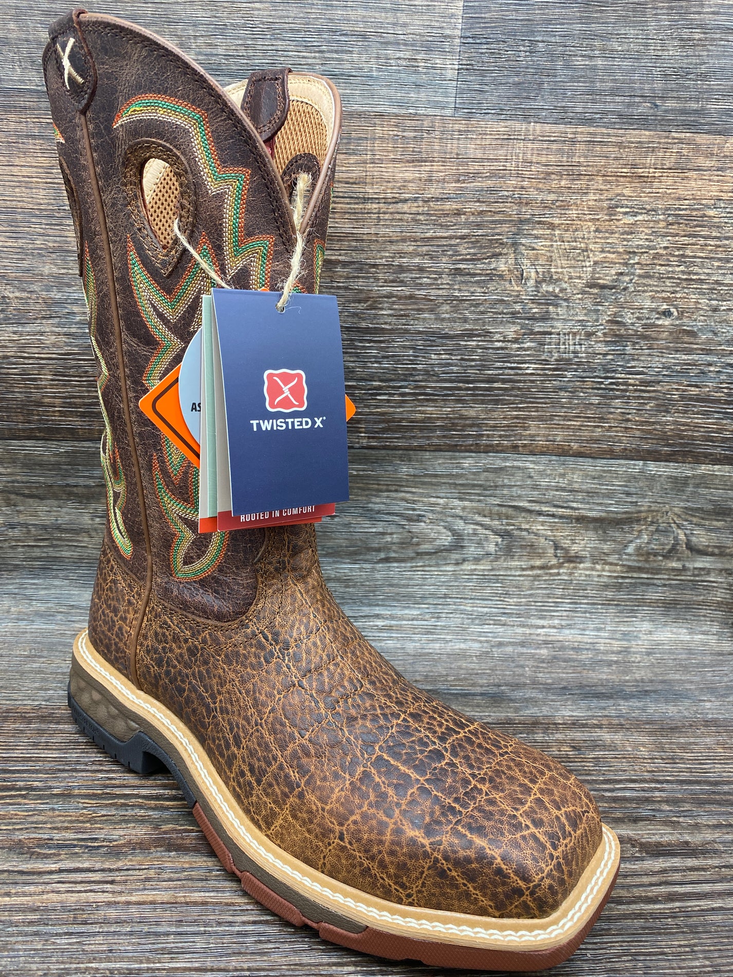 mxbn001 Men's Cell Stretch Nano Safety Toe Work Boot by Twisted X ...