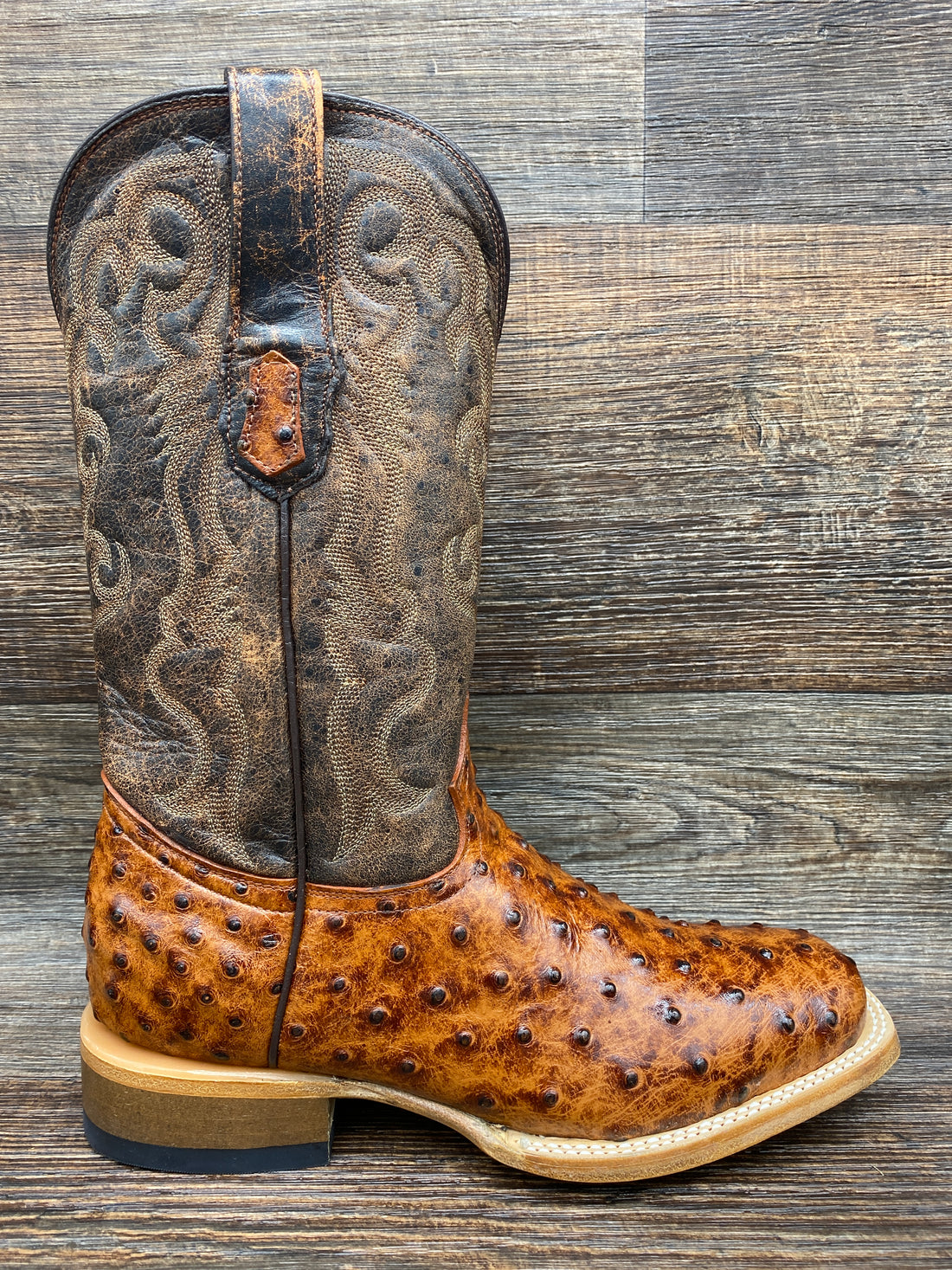 Q6064 Men's Square Toe Full-Quill Print Western Boot by Cowtown ...